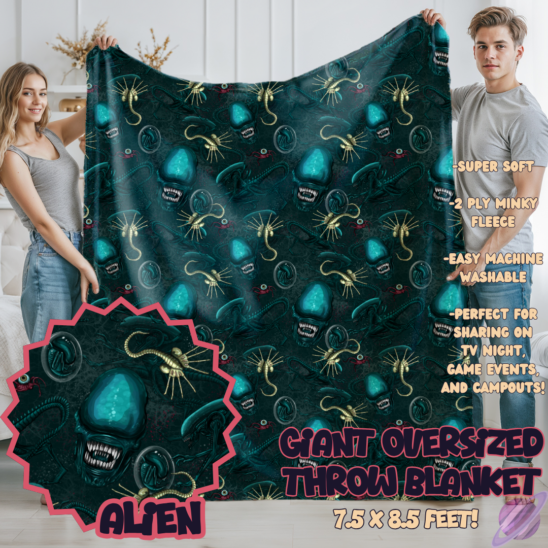 ALIEN- OVERSIZED THROW BLANKET – GCLLC DROP SHIPPING